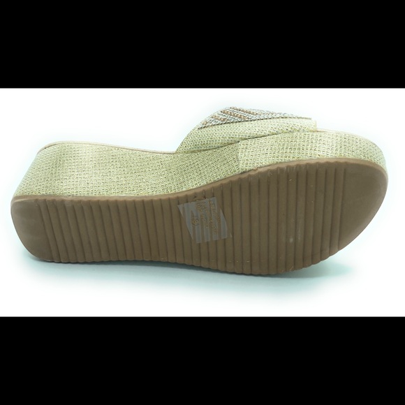 Verano Rio | Shoes | Verano Rio Womens 9288 Wedge Sandals Gold Size 8 ...